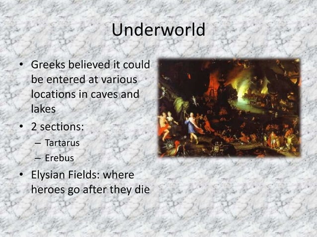 Edith Hamilton's Mythology: The Underworld | PPTX