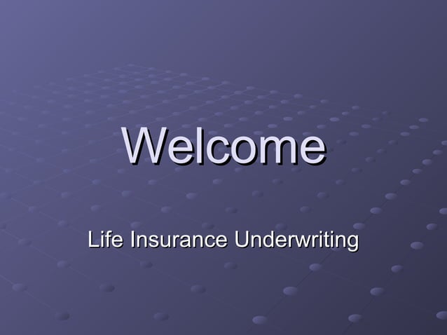 Life Insurance Underwriting | PDF
