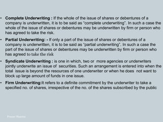 Underwriting | PPTX
