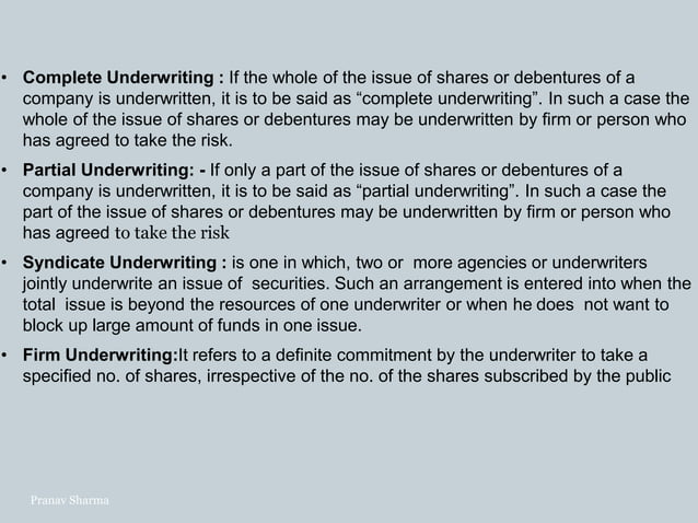 Underwriting | PPTX
