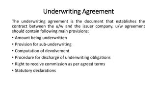 Underwriting (Investment banking) | PPTX