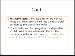 Undescended testes | PPTX