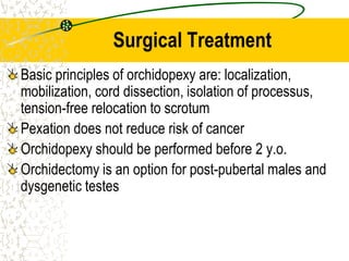 evaluation of Undescended testes | PPTX