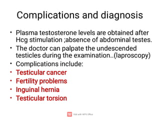 Undescended testes 2024.pdf also known as cryptorchidism which is a ...