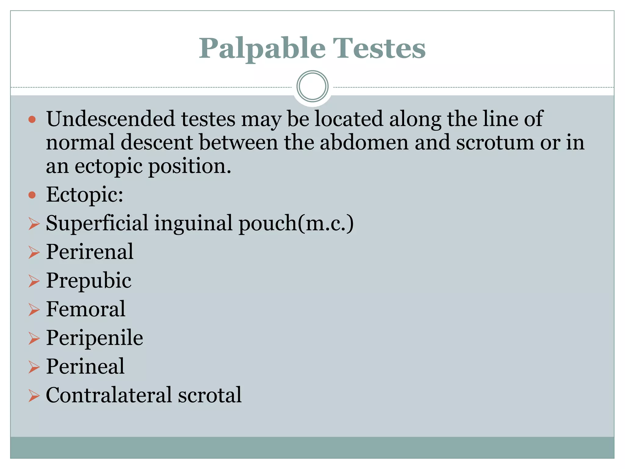 Undescended testis | PPTX