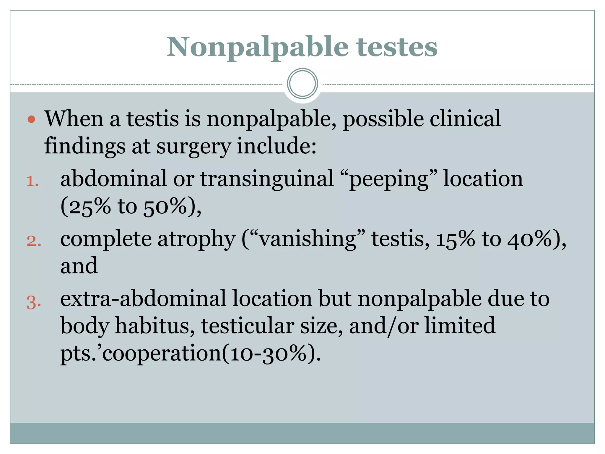 Undescended testis | PPTX