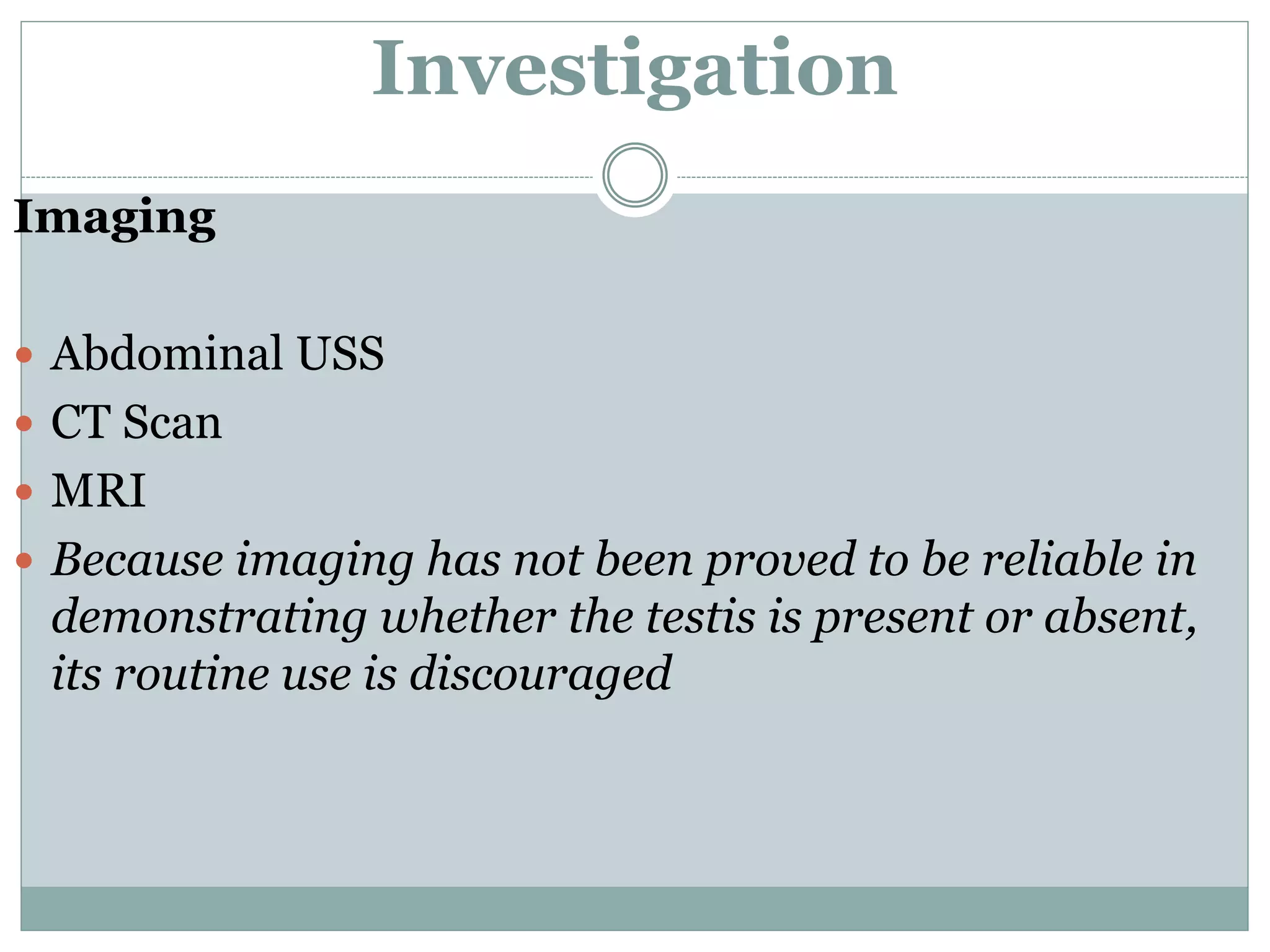 Undescended testis | PPTX
