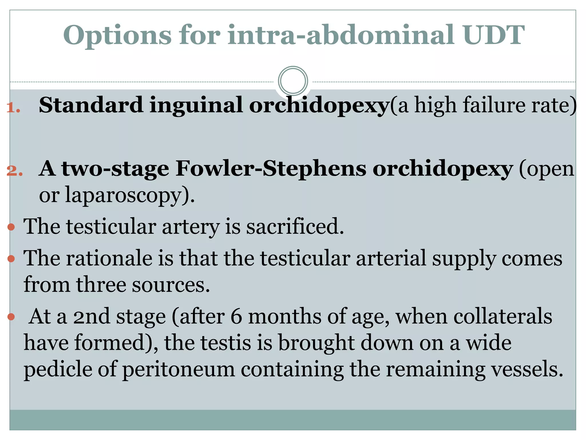 Undescended testis | PPTX