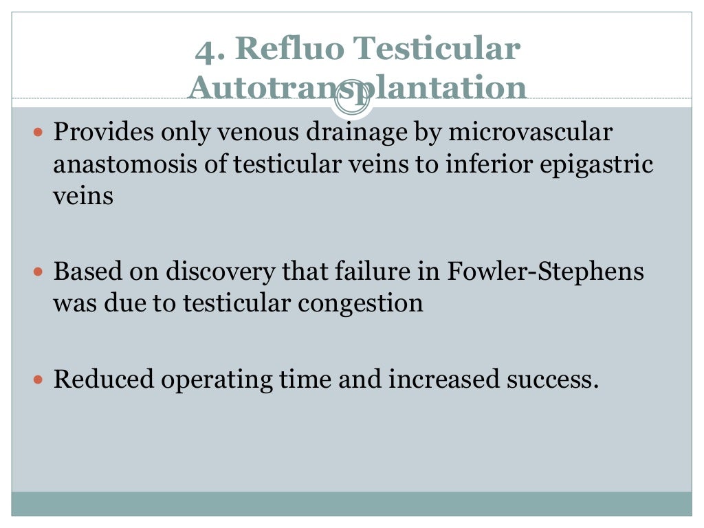 Undescended Testis