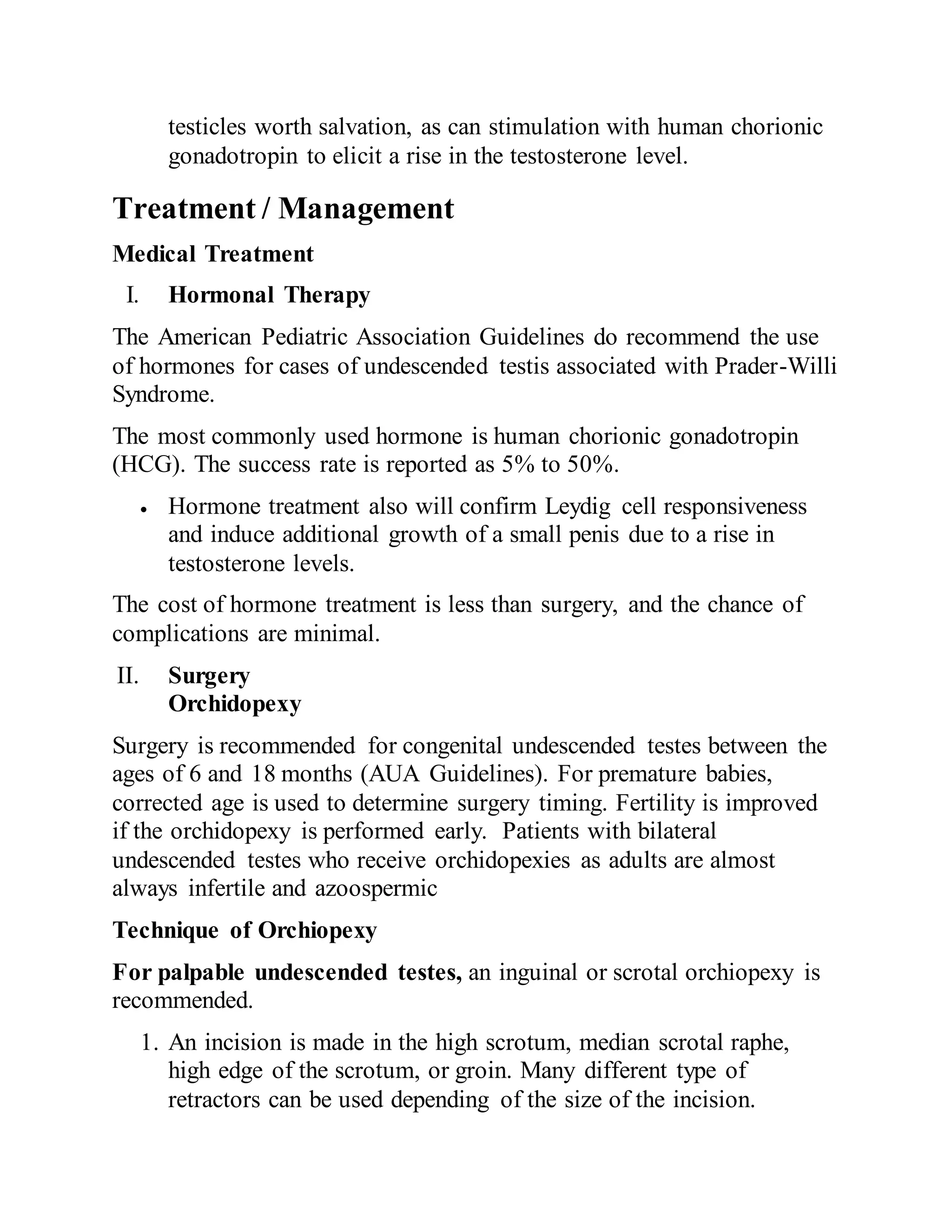 Undescended testtis | PDF
