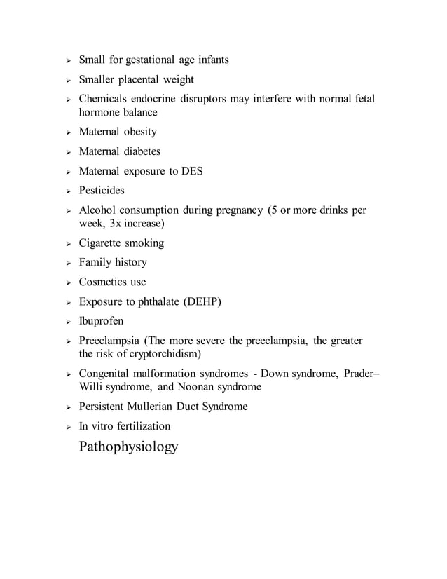 Undescended testtis | PDF