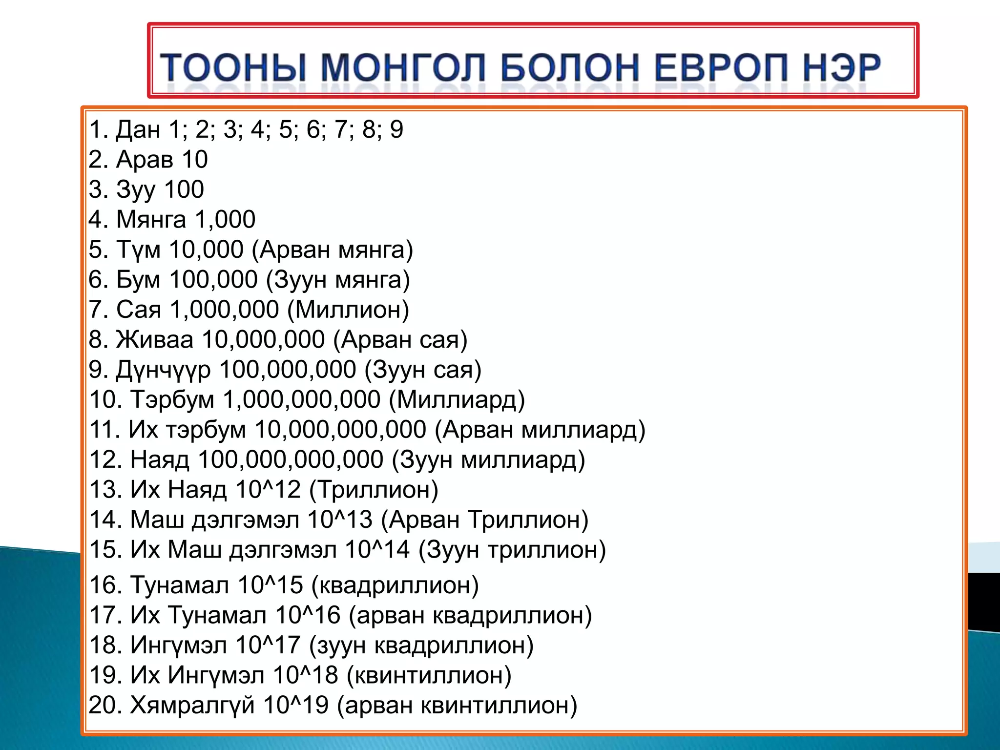 Үндэсний тооцооны систем | PPTX