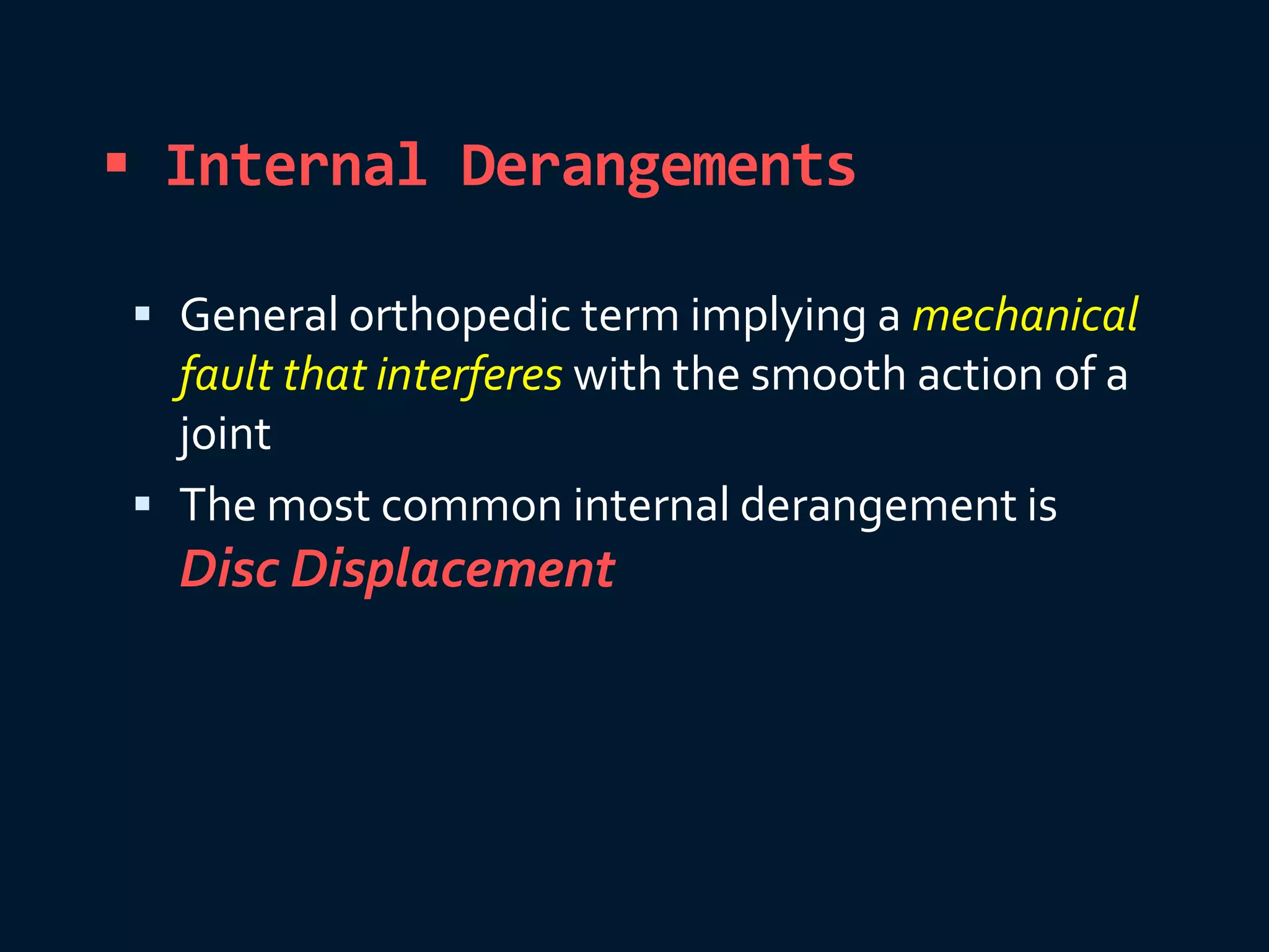 Undestanding tmj internal derangements 1 | PDF