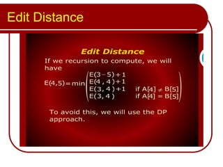 Edit distance problem | PPT