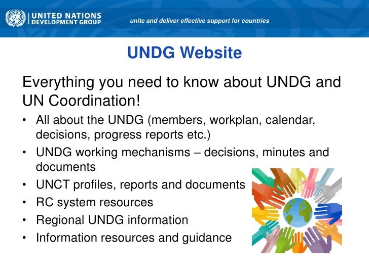 UNDG Knowledge Tools