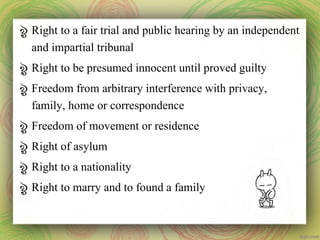 United Nations Universal Declaration on Human Rights | PPTX | Law