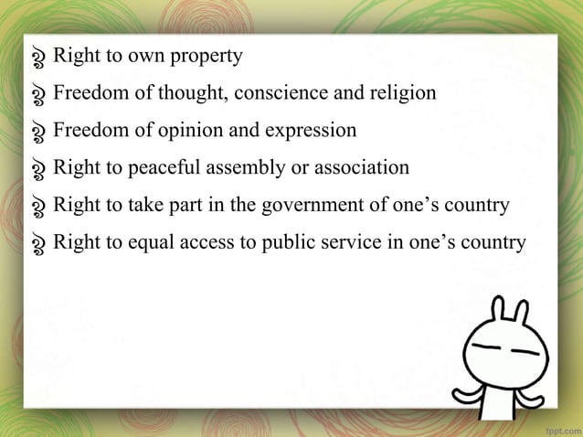 United Nations Universal Declaration on Human Rights | PPTX | Law