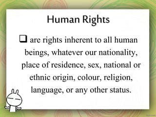 United Nations Universal Declaration on Human Rights | PPTX | Law