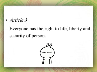 United Nations Universal Declaration on Human Rights | PPTX | Law