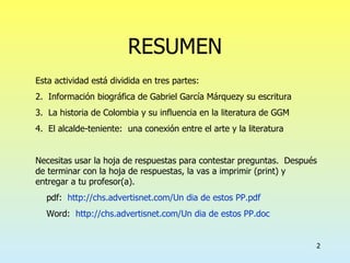 Un dia de estos | PPT