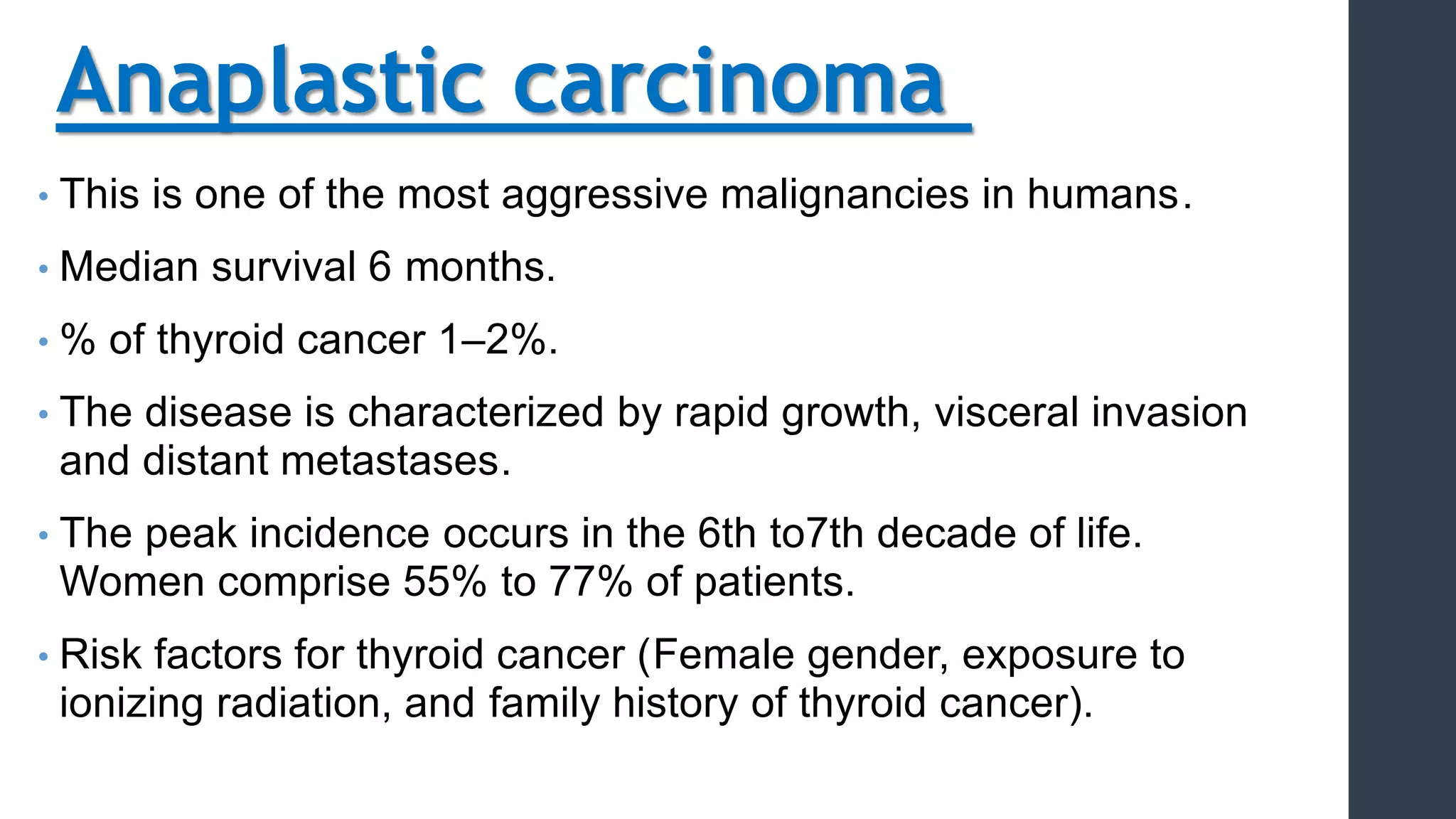 Undifferentiated thyroid carcinoma | PPTX