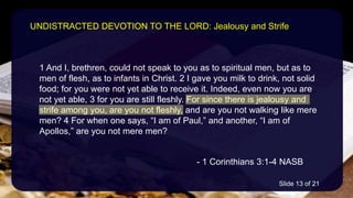 Undistracted devotion to the lord | PPT