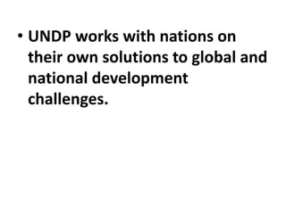 UNITED NATIONS DEVELOPMENT PROGRAMME | PPTX