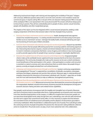 [Overview] Barriers and Opportunities at the Base of the Pyramid - The ...