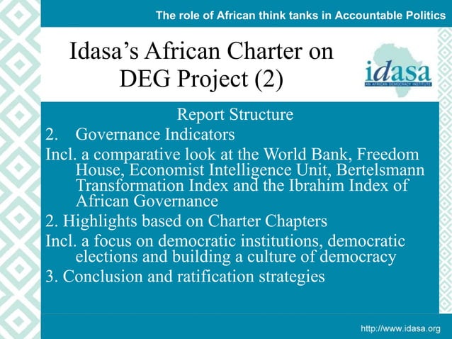 Idasa and Governance in Africa | PPT