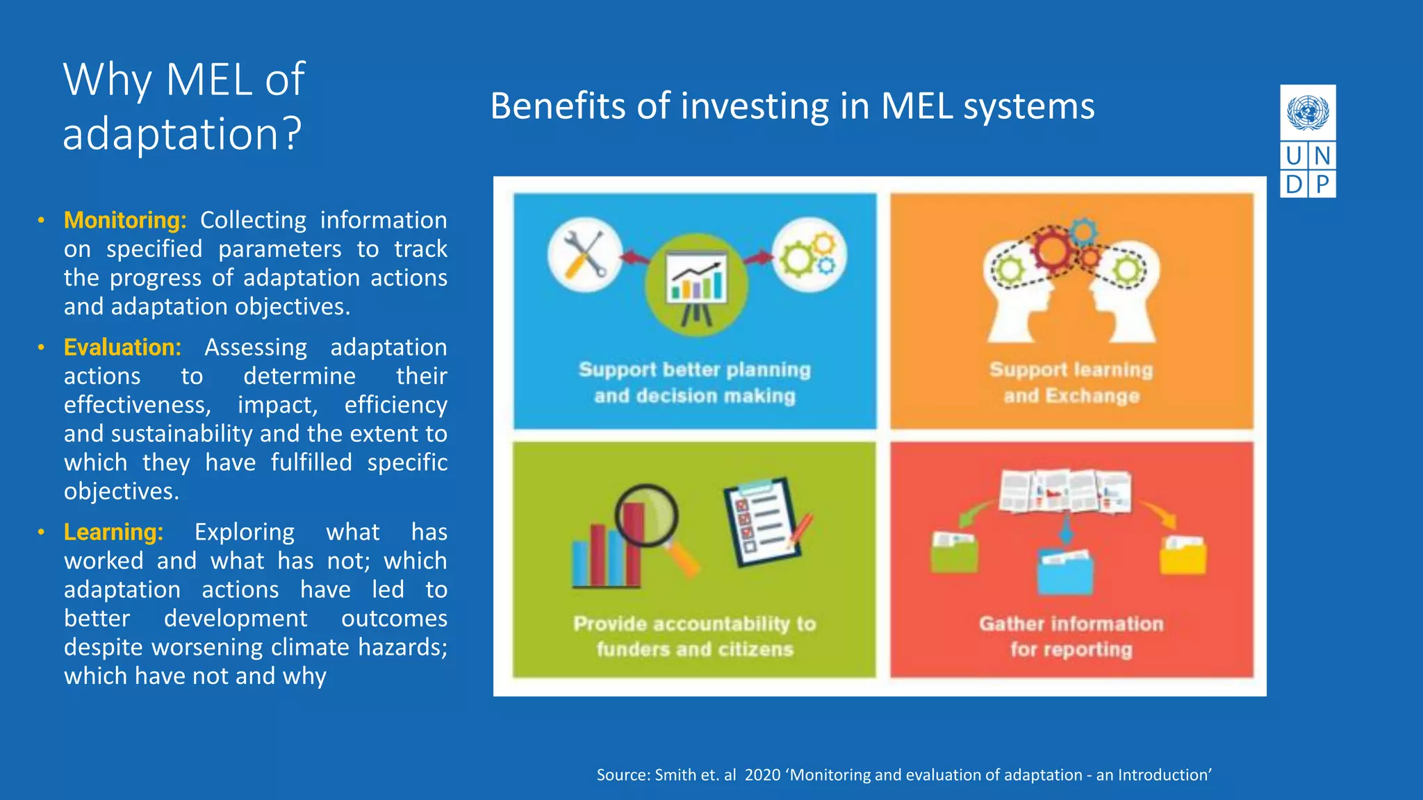 Building National Systems For Adaptation Monitoring Evaulation And Learning In The Context Of