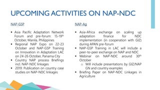NAP-NDC Linkages: Examples from the NAP-GSP and NAP-Ag Programme | PPT
