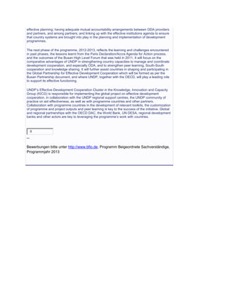 UNDP terms of reference | PDF