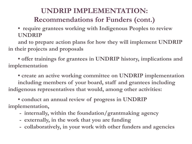 UNDRIP2010 HIGHLIGHTS articles, significance and laws | PPT