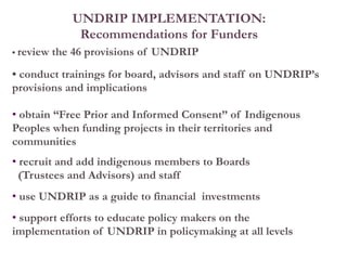 UNDRIP2010 HIGHLIGHTS articles, significance and laws | PPT