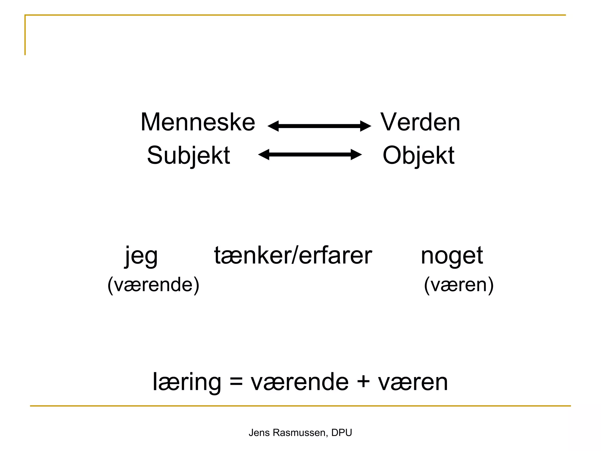 Undskyld – hvor ligger konstruktivismen? Jens Rasmussen, DPU | PPT