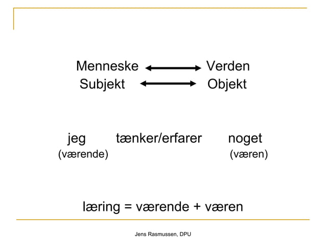 Undskyld – hvor ligger konstruktivismen? Jens Rasmussen, DPU | PPT