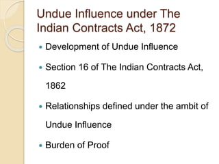 Undue influence | PPTX