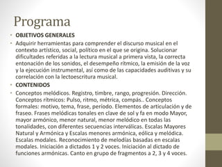 Introducción a la musica parte primera presentacion | PPTX