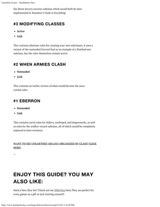 Unearthed arcana by_class | PDF