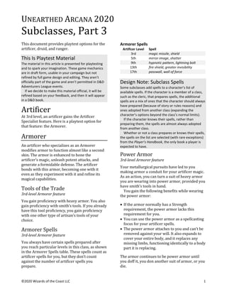 Unearthed arcana by_class | PDF
