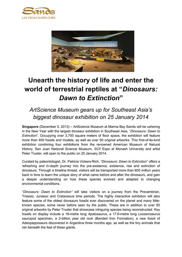 Unearth the history of life and enter ther world of terrestrial ...