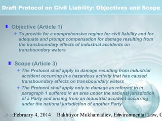 UN-ECE Draft Protocol on Liability and Compensation for Damage ...