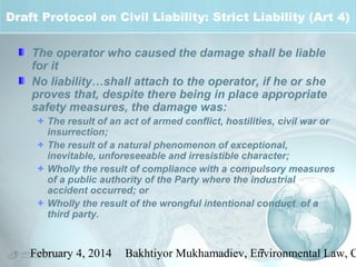 UN-ECE Draft Protocol on Liability and Compensation for Damage ...