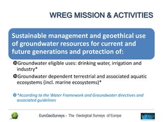 Activities of the Water Resources Expert Group (WREG) | PPT