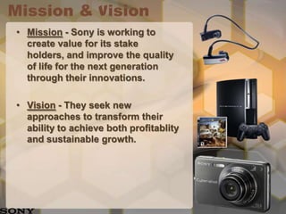 Sony presenttion ! | PPTX