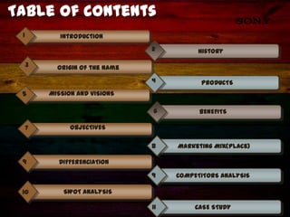 Sony presenttion ! | PPTX