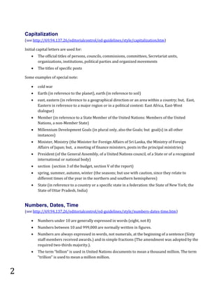 United Nations Editorial Guide | PDF