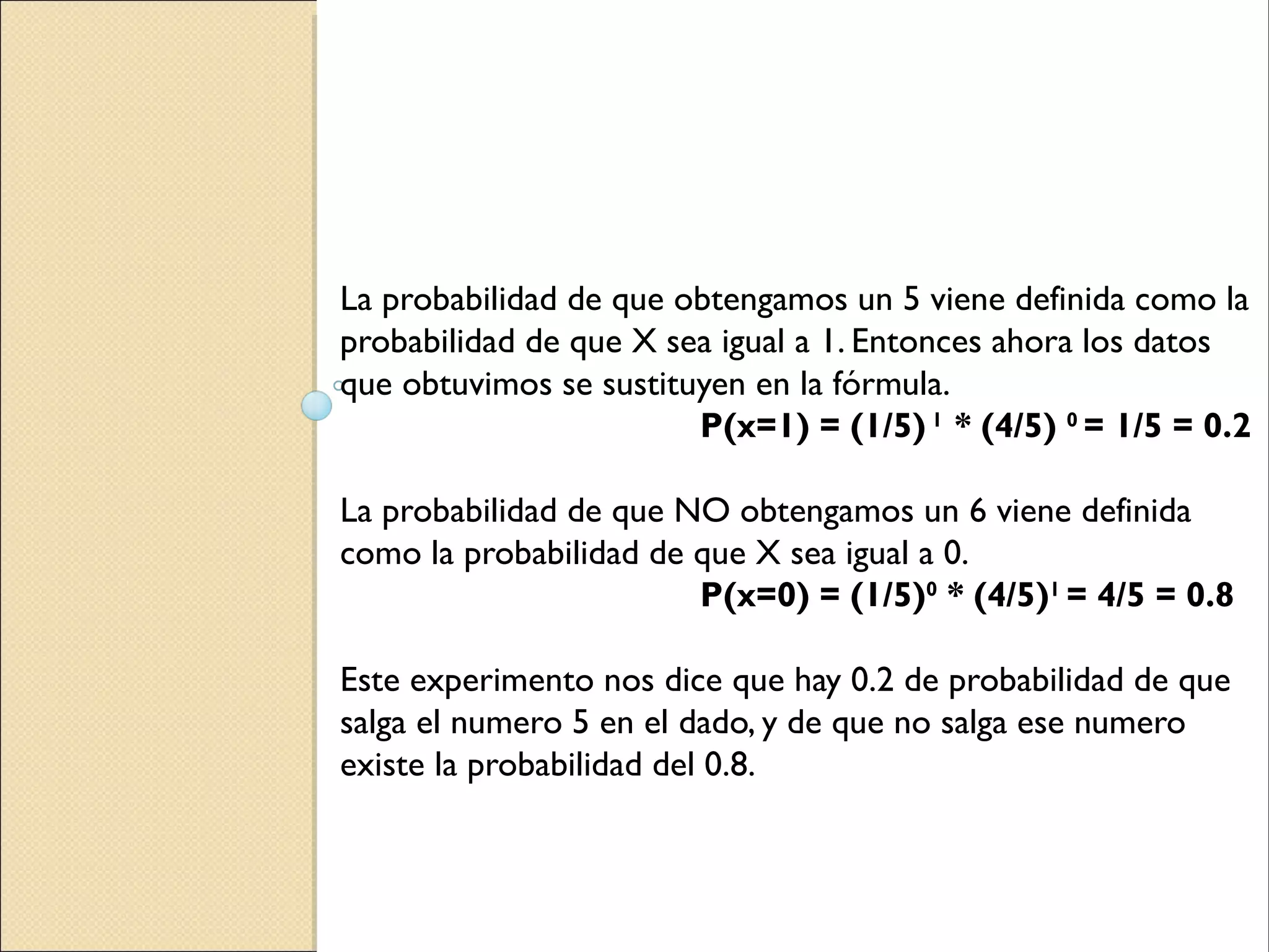 Un ejemplo explicado de las distribuciones de probabilidad. | PPT