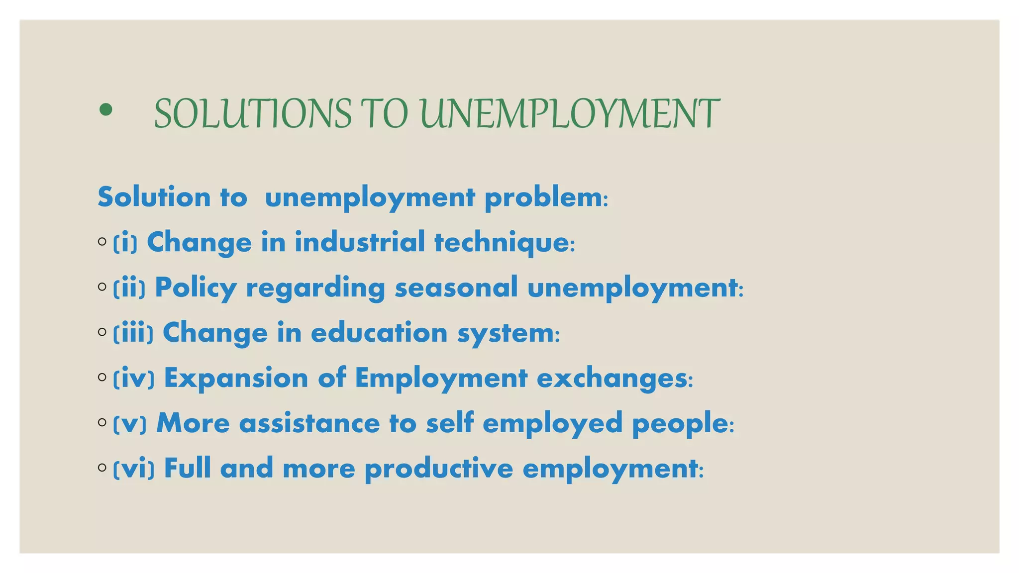 Unemployment | PPTX