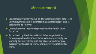 Unemployment | PPTX